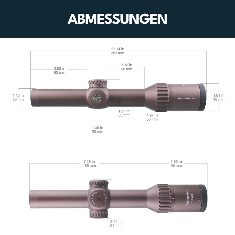 Vector Optics SCOC-34 Continental x6 1-6x24 Coyote FDE – Vector Optics Shop
